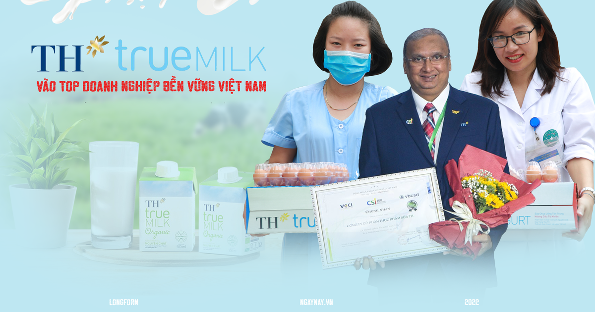 TH true MILK vào Top 100 Doanh nghiệp bền vững 2022