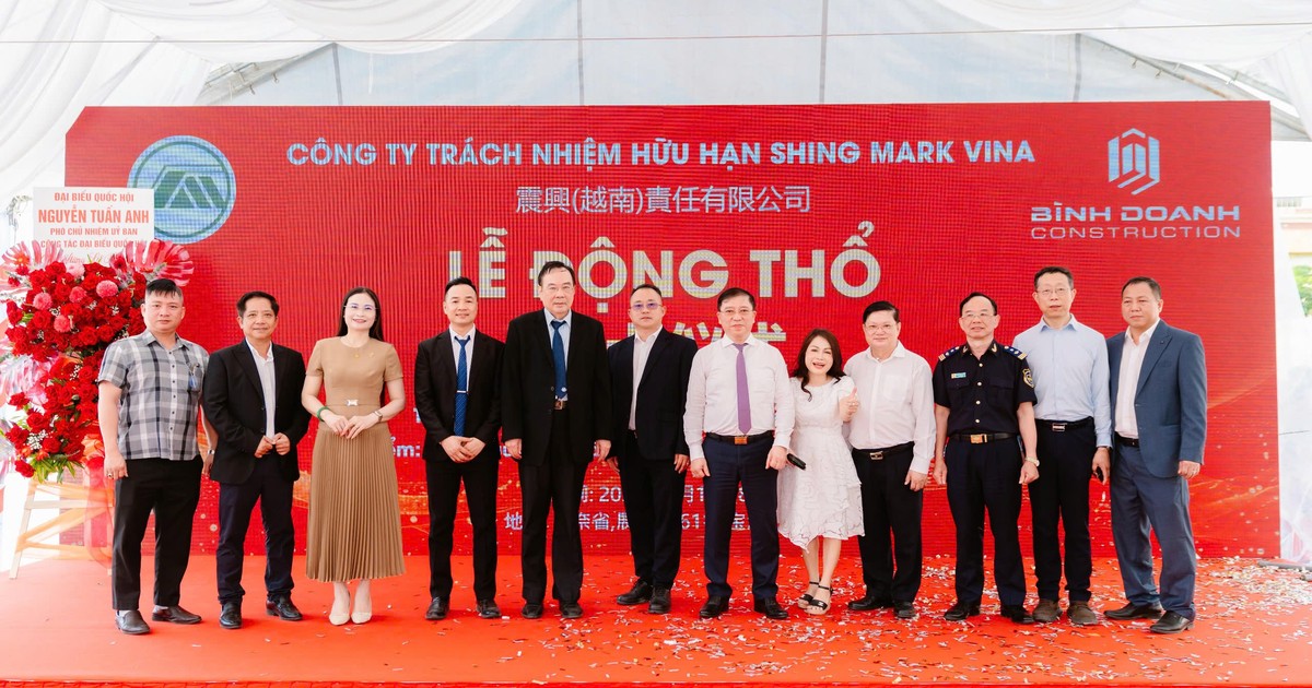 Công ty TNHH Shing Mark Vina khởi công dự án mới, tạo việc làm cho hàng ngà